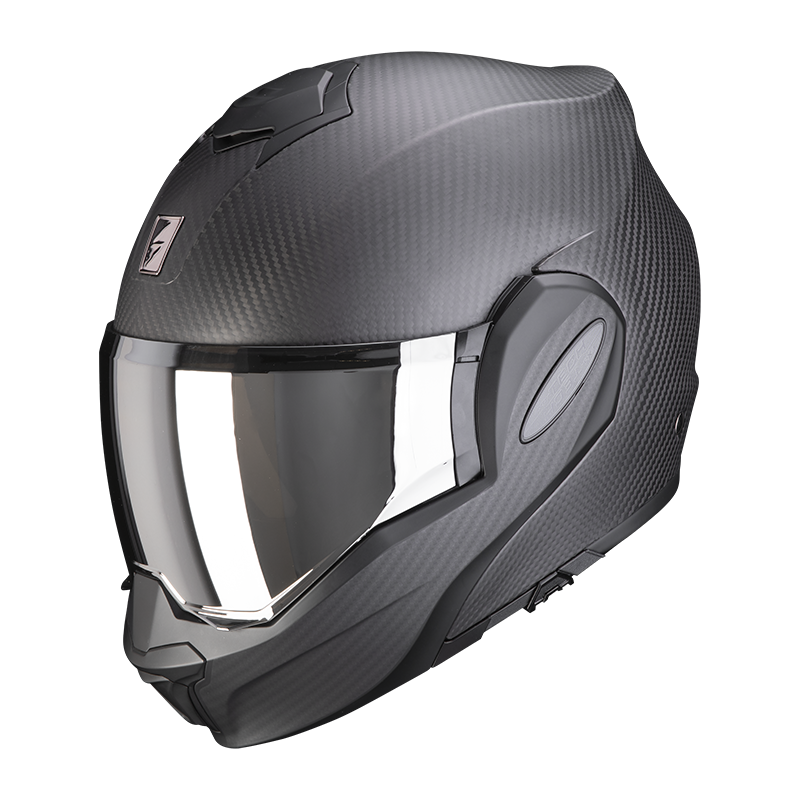 SCORPION modular helmet EXO TECH CARBON SOLID moto scooter matt black