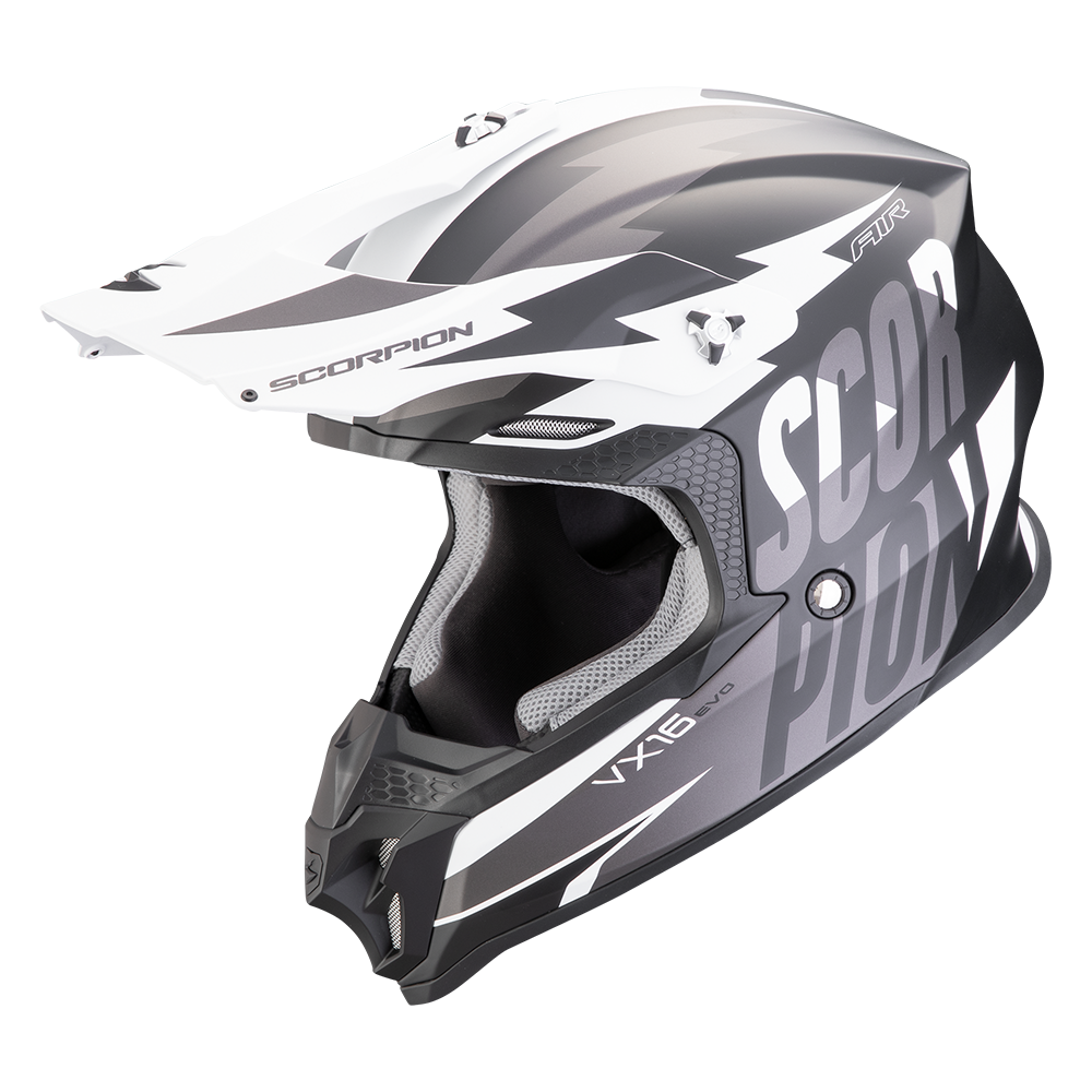 SCORPION cross helmet VX-16 EVO AIR SLANTER moto scooter Matte Black ...