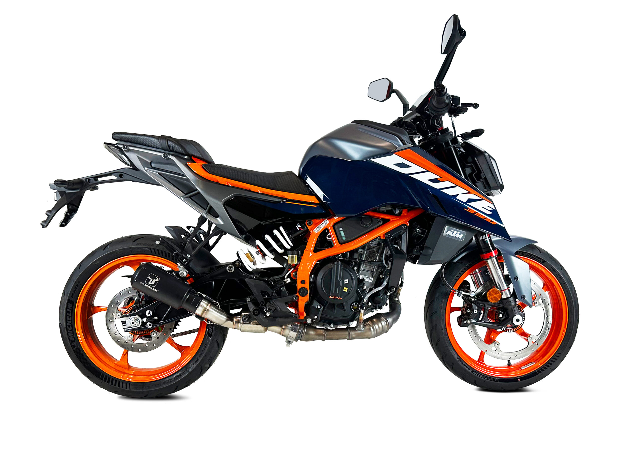 IXRACE KTM DUKE 125 / 390 / 2024 MK2B INOX silencer MK2B BLACK AM3260SB ...