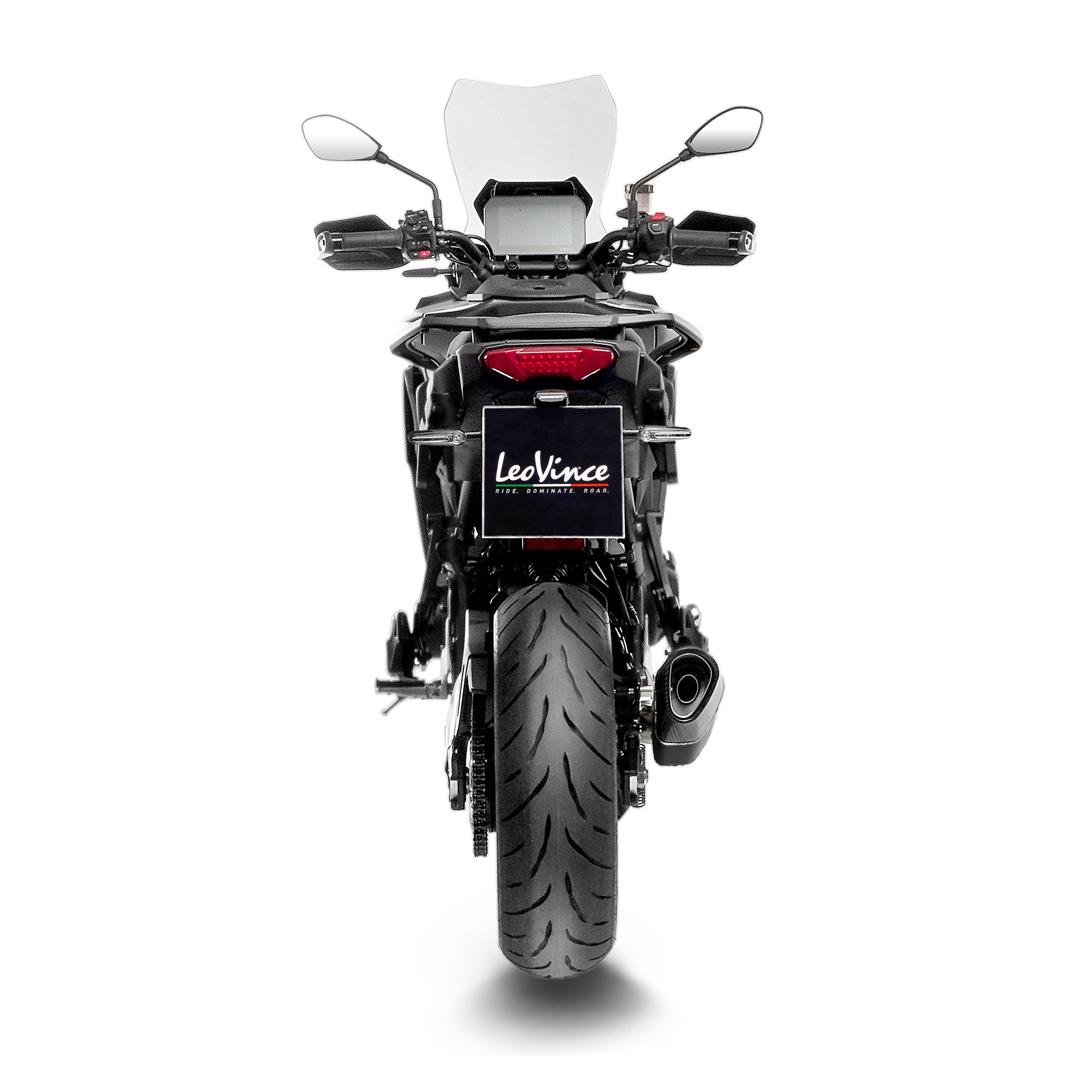 LEOVINCE TRACER 9 / GT / 2021 2025 LV-14 R INOX BLACK exhaust system ...